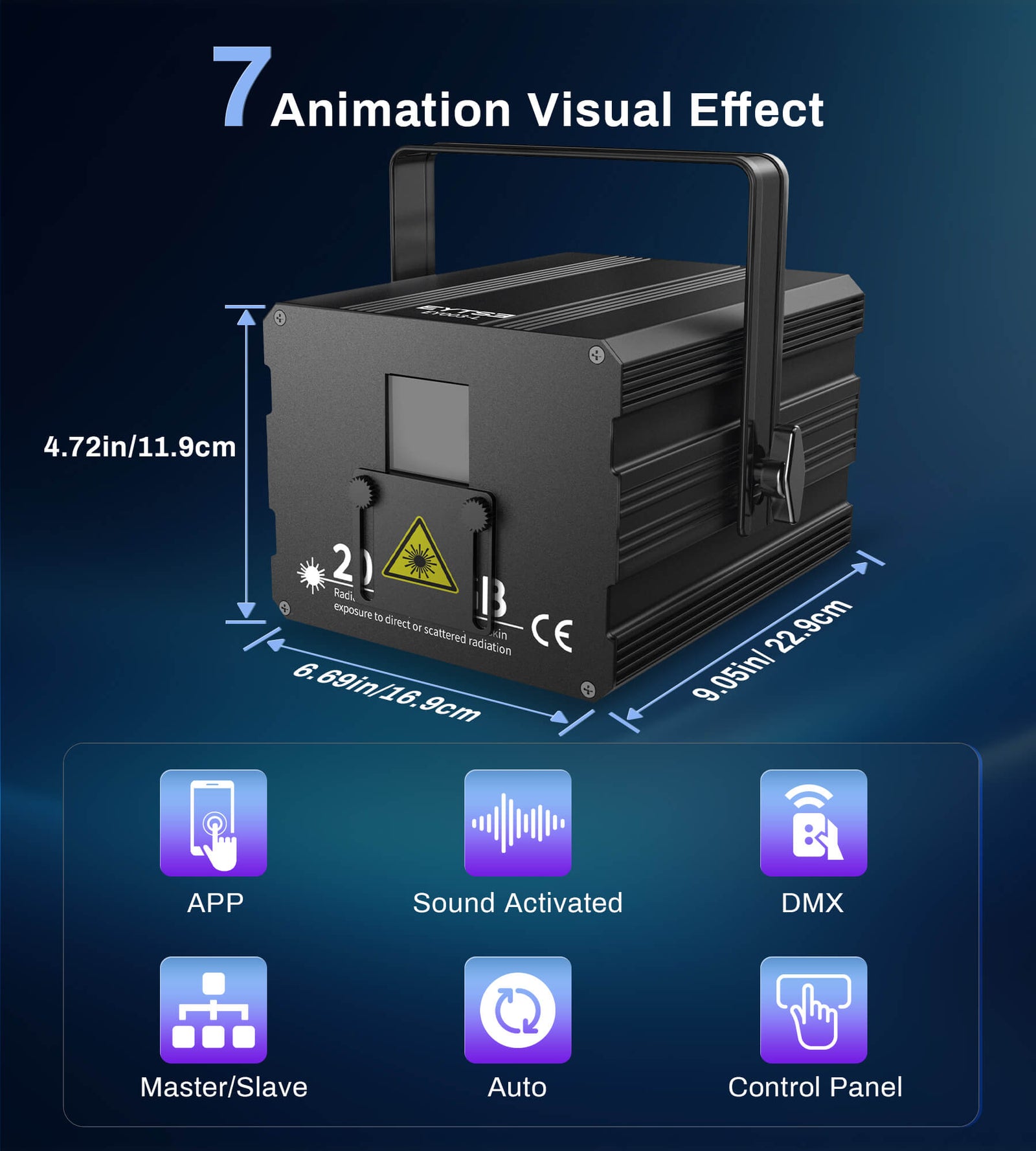 Eytse EY003-L DJ Laser Lights for Party 3D Animation RGB Laser Show Pr